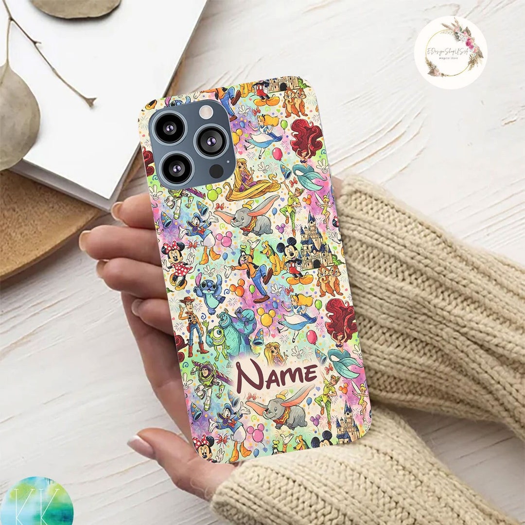 Personalized Disney Characters Phone Case, Mickey and Friends Pooh ...