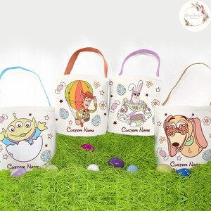 Personalized Disney Pixar Toy Story Easter Basket, Buzz Lightyear Woody ...