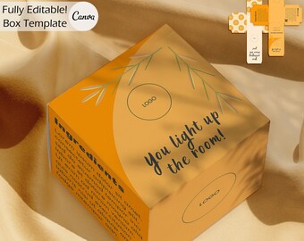 Box Template Custom Box Square Box Design Box Cut Gift Box Template ...