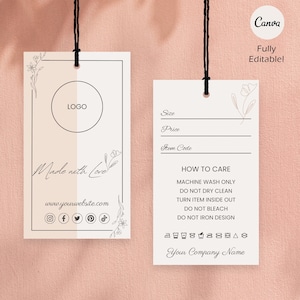Small Business Tag Price Tag Editable Tag Template Clothing Pricing ...