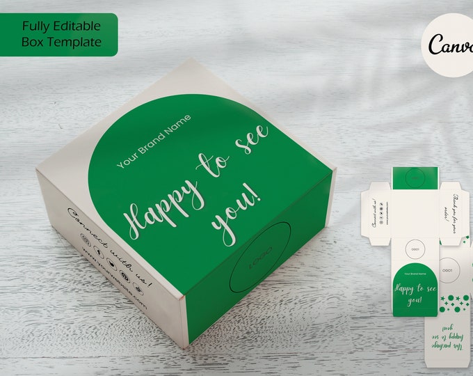 Box Template Custom Box Square Box Design Box Cut Gift Box Template ...