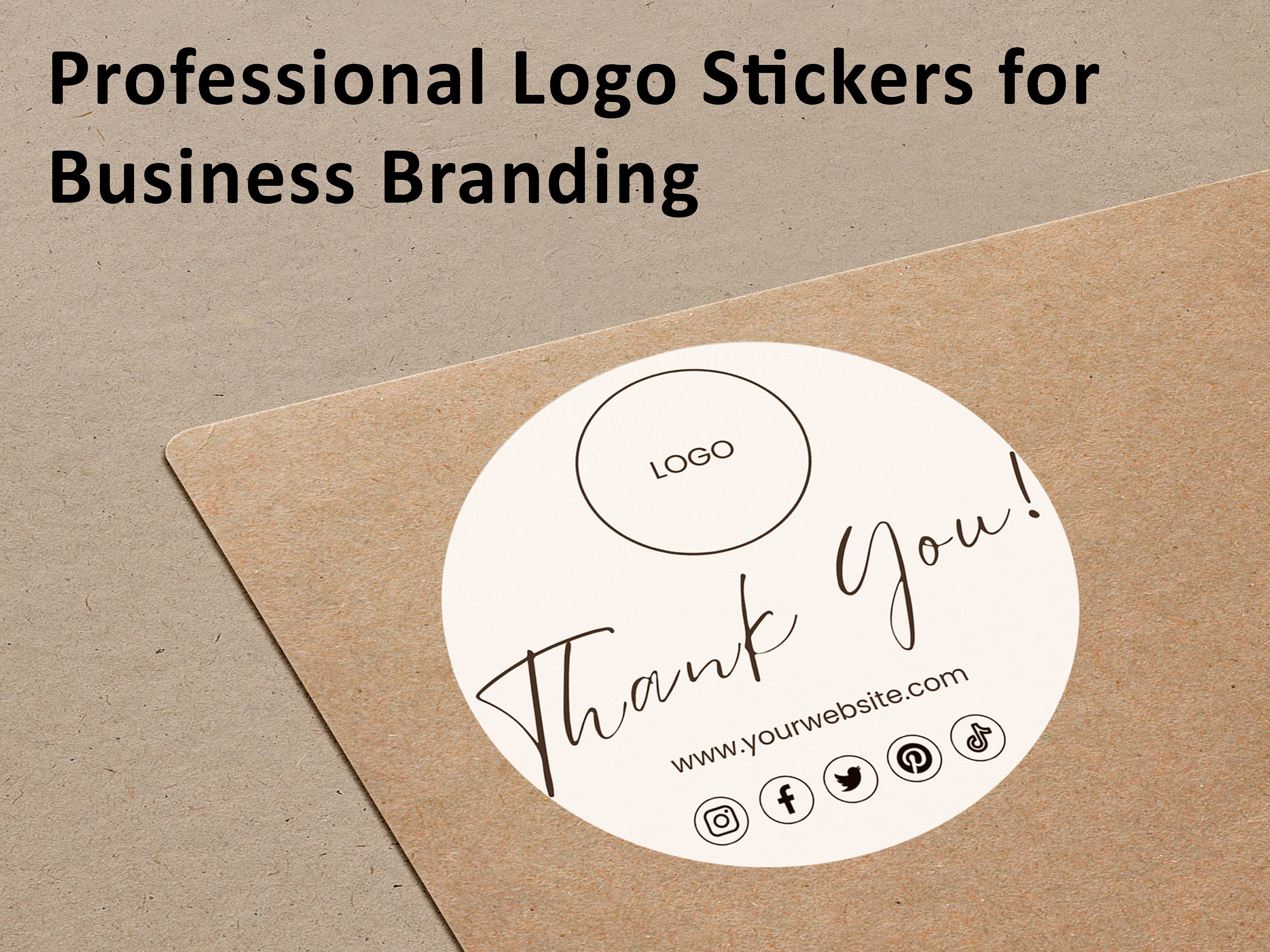 Custom Sticker Business Sticker Template Personalized Sticker Logo ...