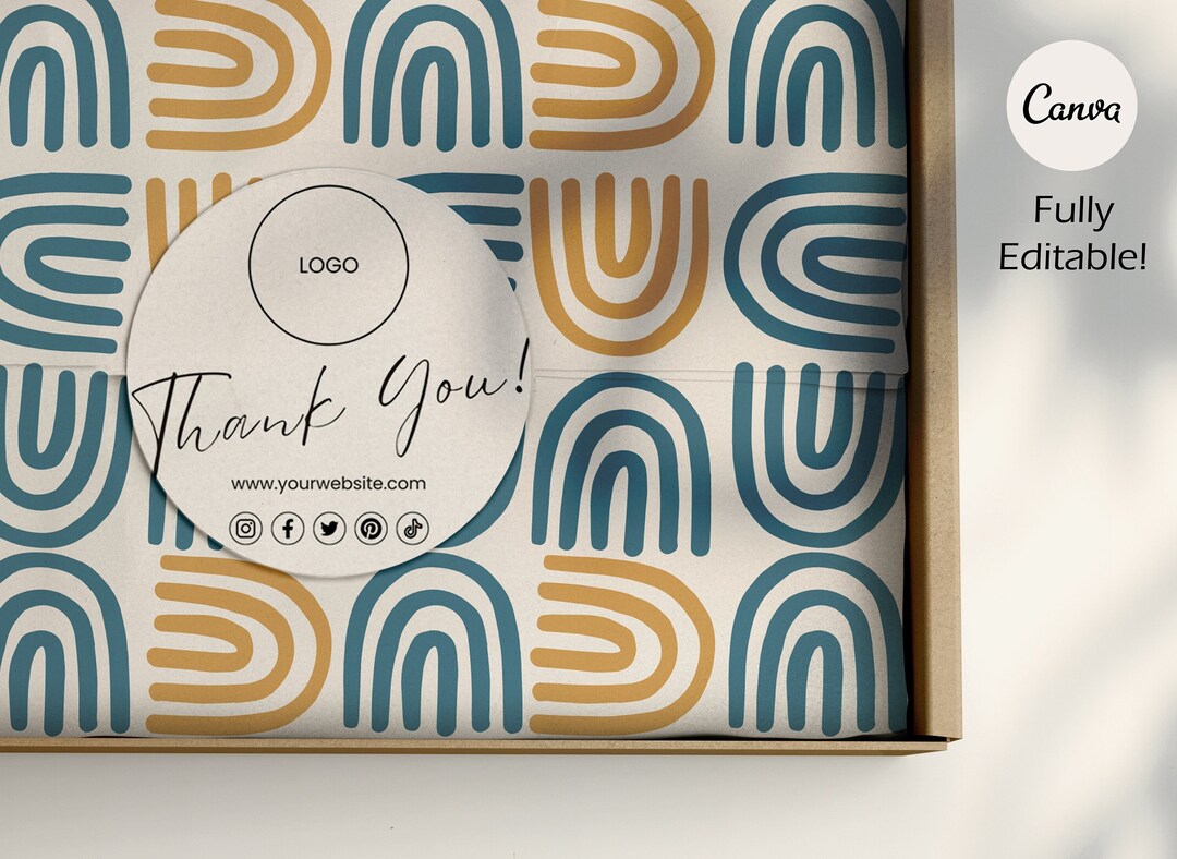 Custom Sticker Business Sticker Template Personalized Sticker Logo ...