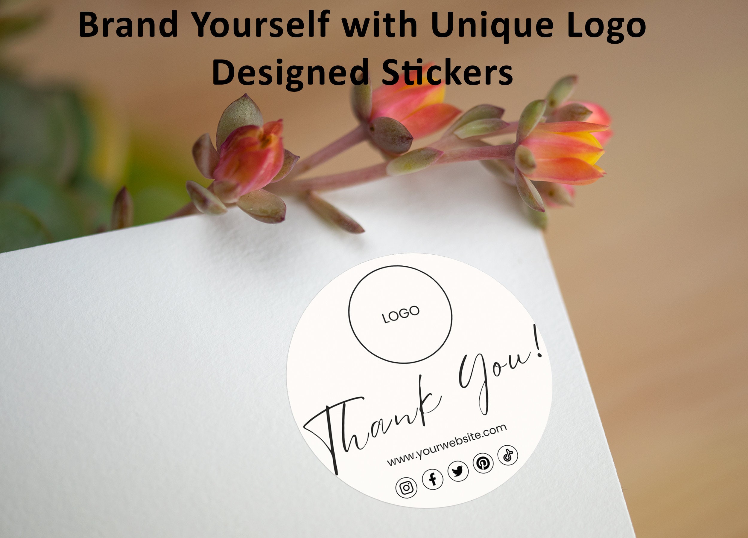 Custom Sticker Business Sticker Template Personalized Sticker Logo ...