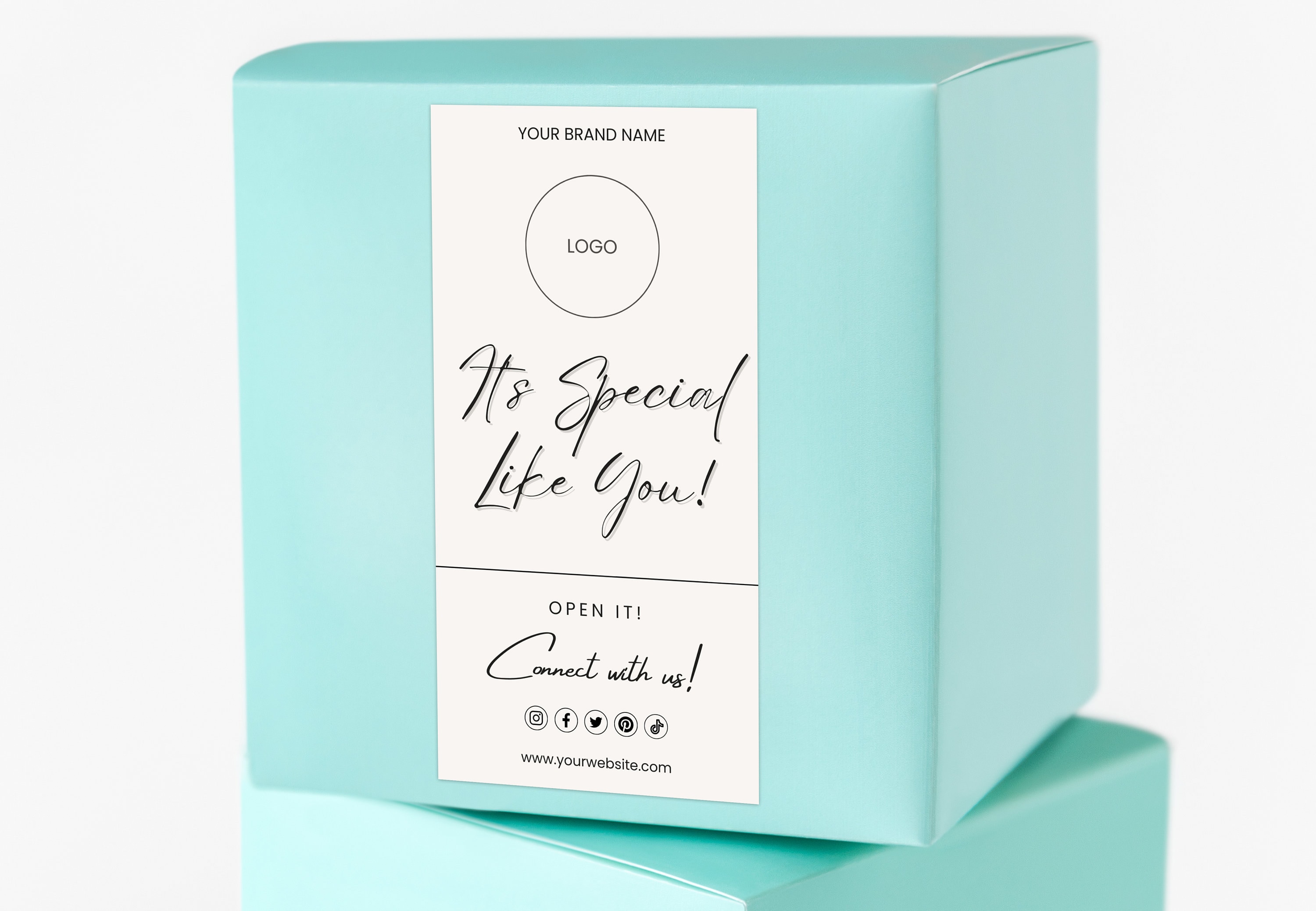 Box Label Template Custom Packaging Label Small Business Label Sticker ...