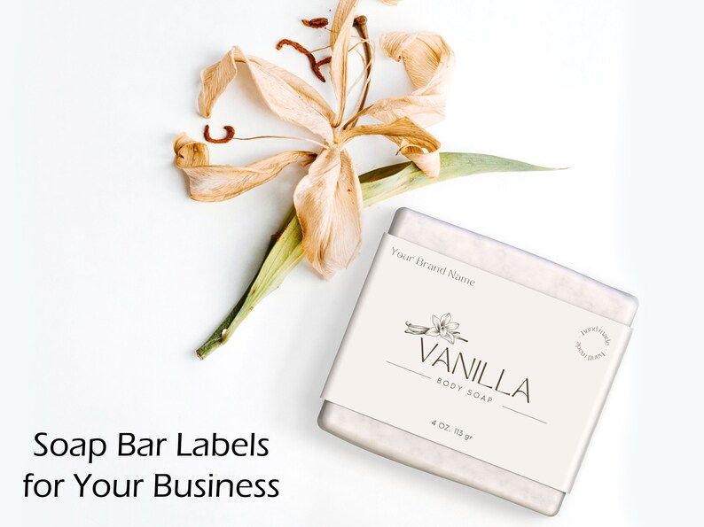 Soap Bar Label Template Soap Packaging Template Small Business ...