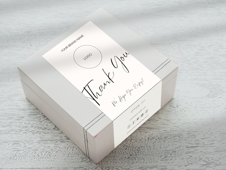 Box Label Template Custom Packaging Label Business Label Sticker ...