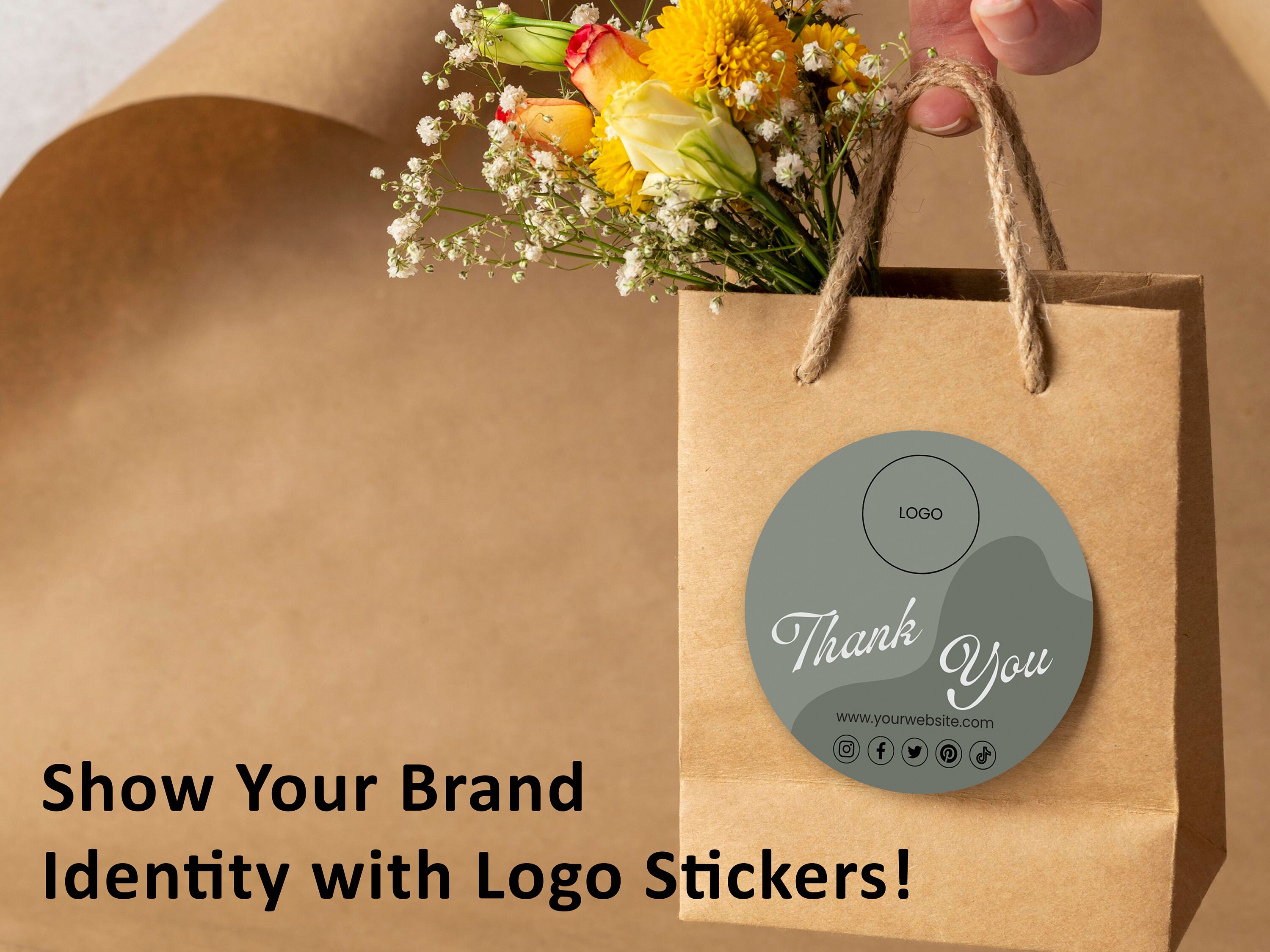 Custom Sticker Business Sticker Template Personalized Sticker Logo ...