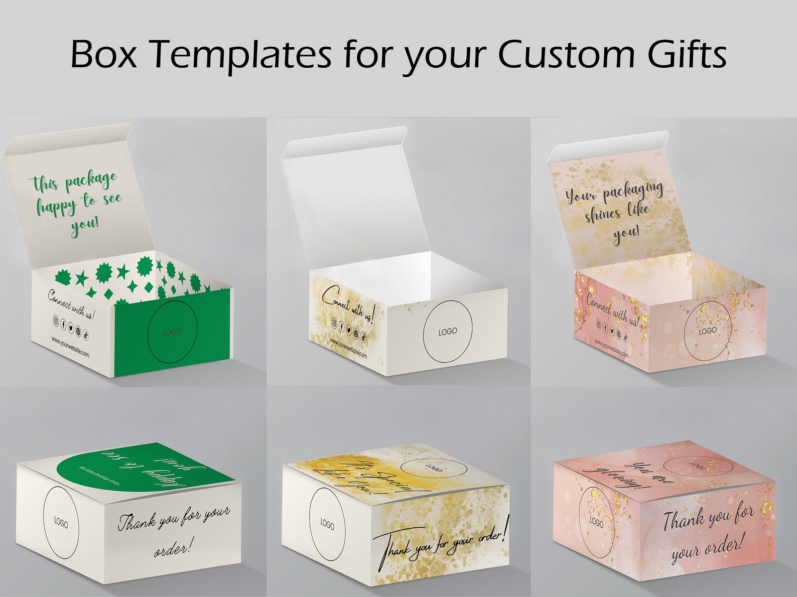 Box Template Custom Box Square Box Design Box Cut Gift Box Template ...