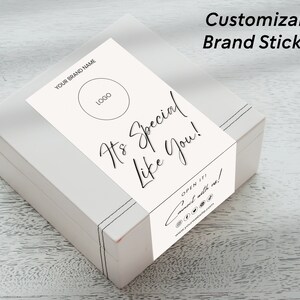 Box Label Template Custom Packaging Label Small Business Label Sticker ...