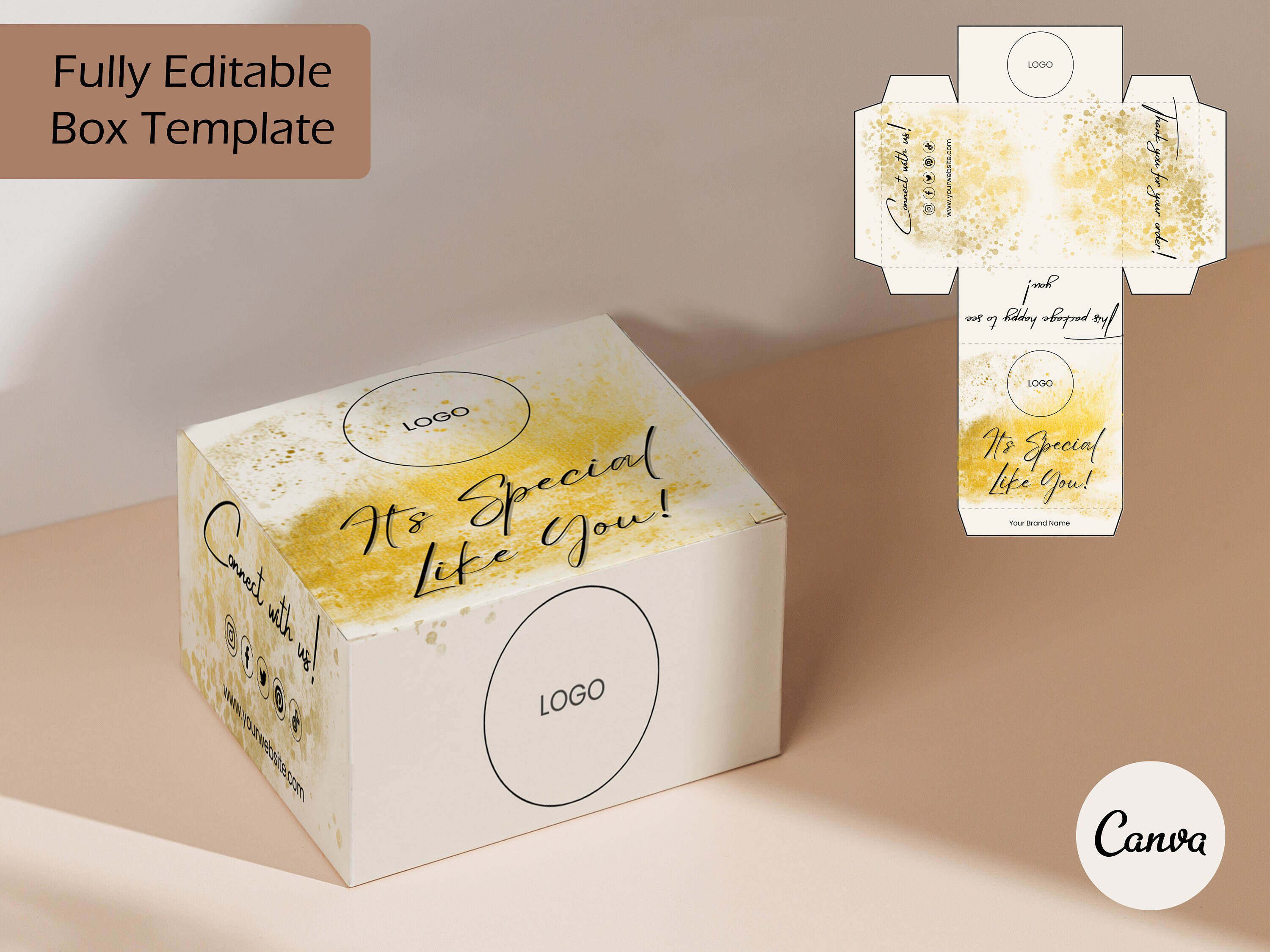 Box Template Custom Box Square Box Design Box Cut Gift Box Template ...