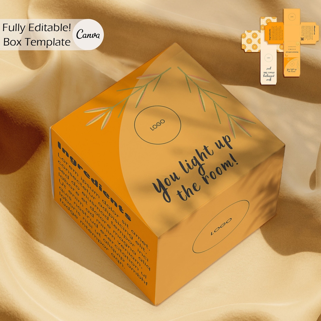 Box Template Custom Box Square Box Design Box Cut Gift Box Template ...