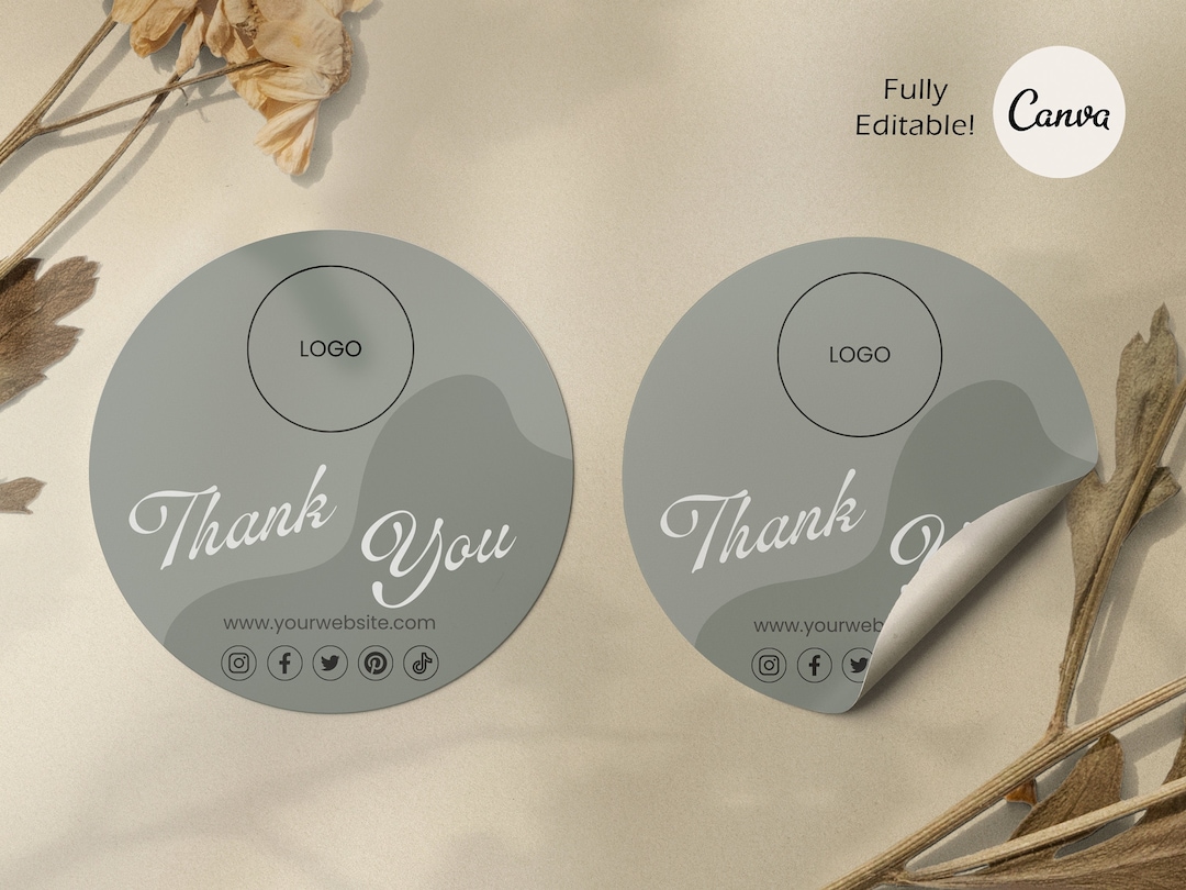 Custom Sticker Business Sticker Template Personalized Sticker Logo ...