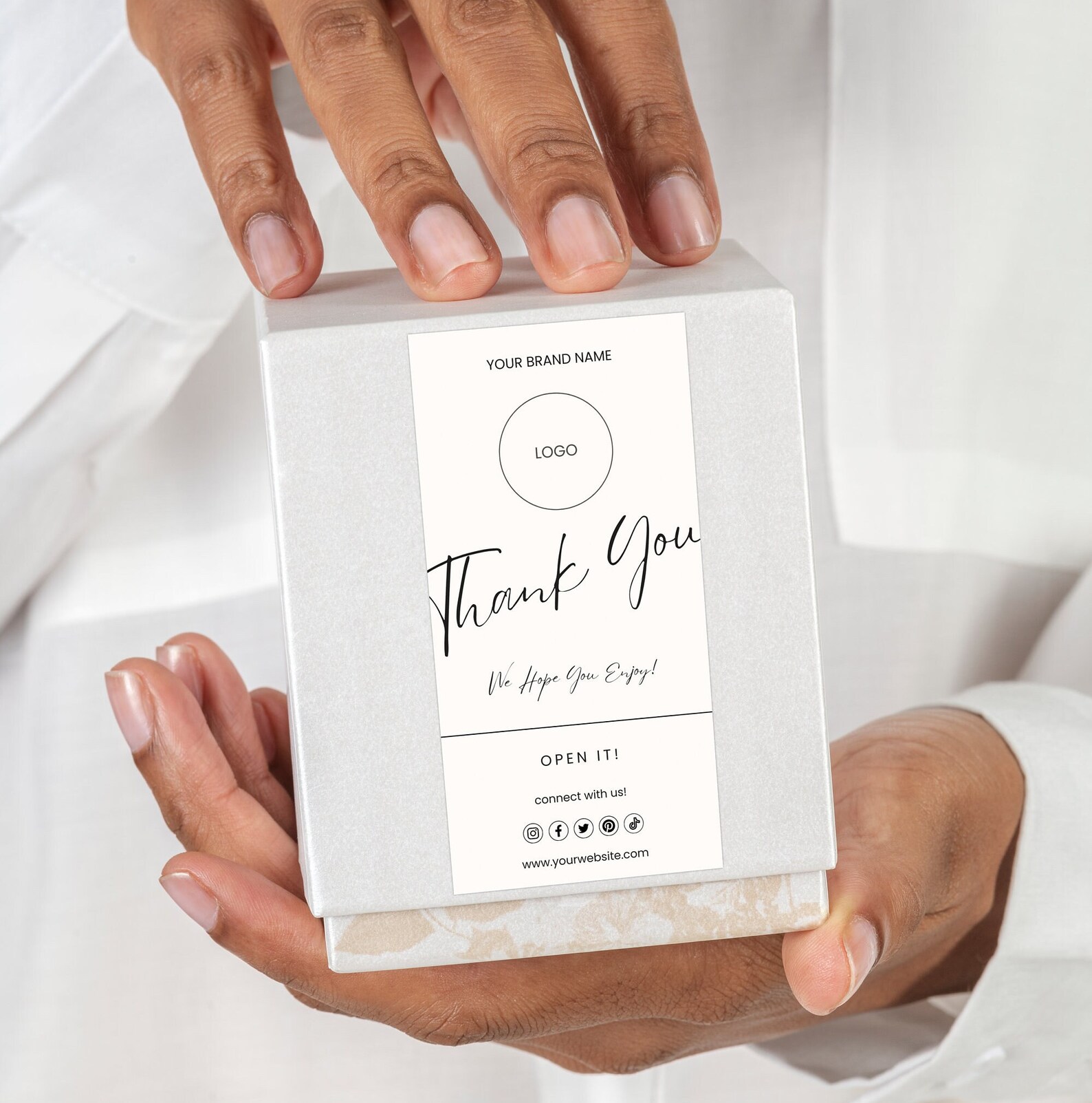 Box Label Template Custom Packaging Label Business Label Sticker ...