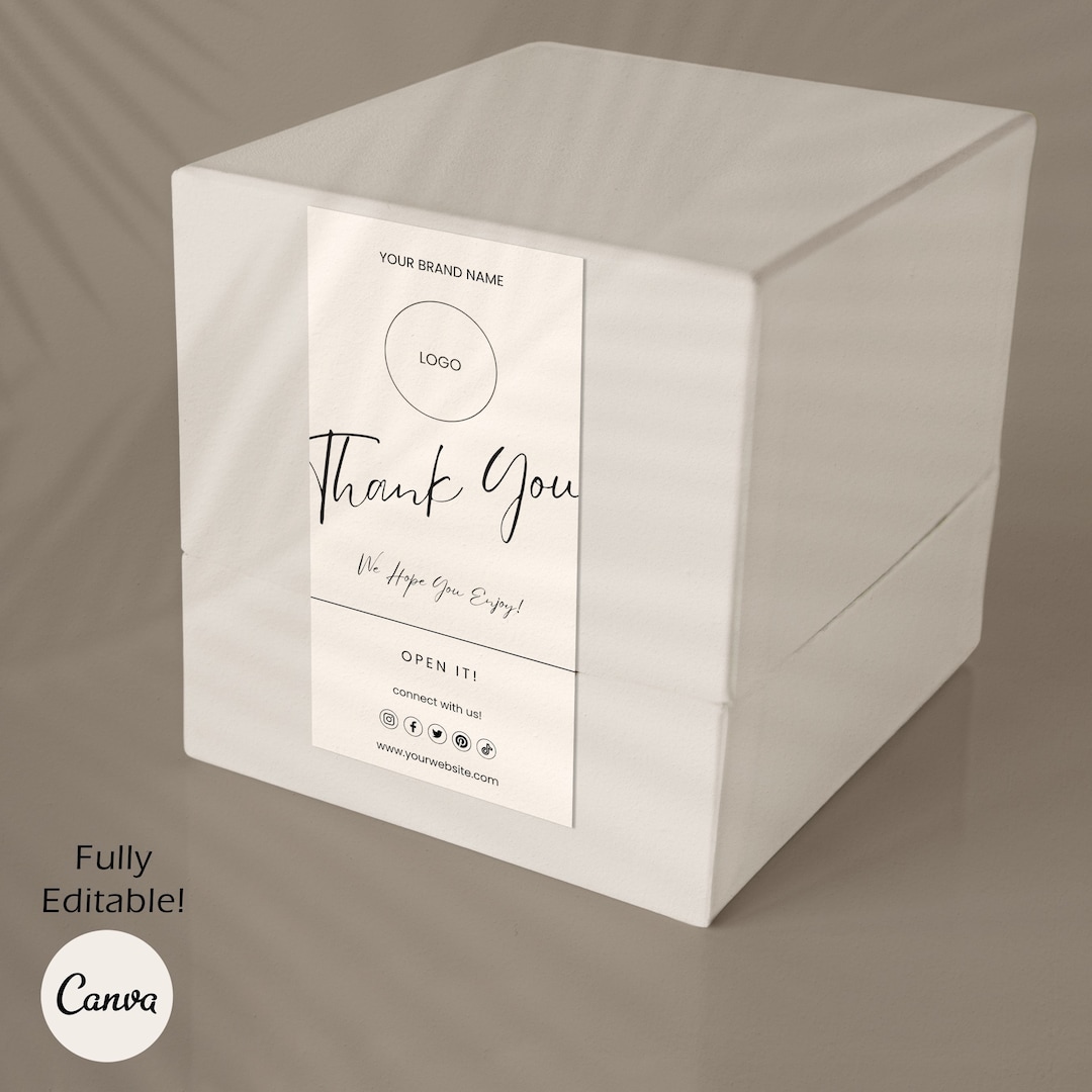 Box Label Template Custom Packaging Label Business Label Sticker ...