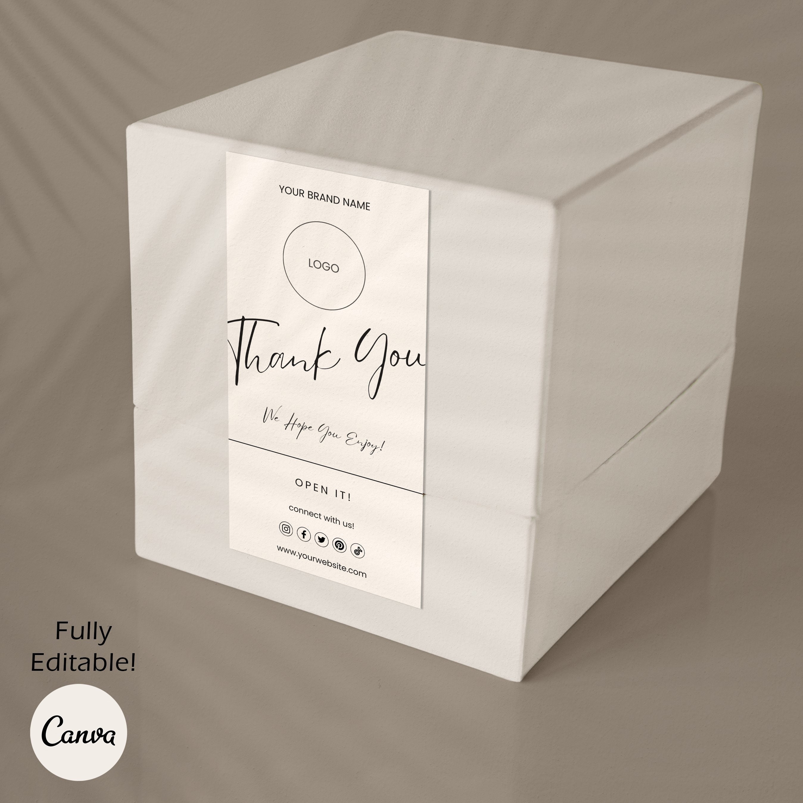 Box Label Template Custom Packaging Label Business Label Sticker ...