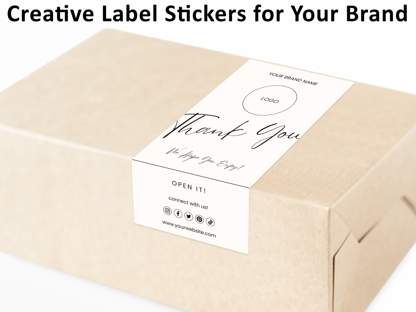 Box Label Template Custom Packaging Label Business Label Sticker ...