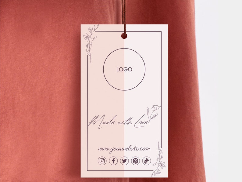 Small Business Tag Price Tag Editable Tag Template Clothing Pricing ...