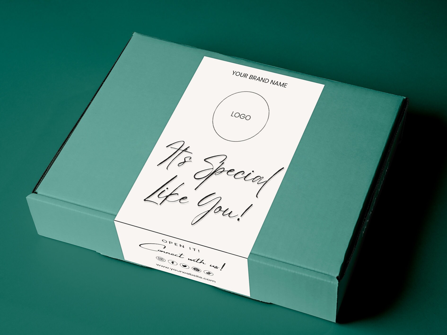 Box Label Template Custom Packaging Label Small Business Label Sticker ...