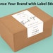 Box Label Template Custom Packaging Label Business Label Sticker ...