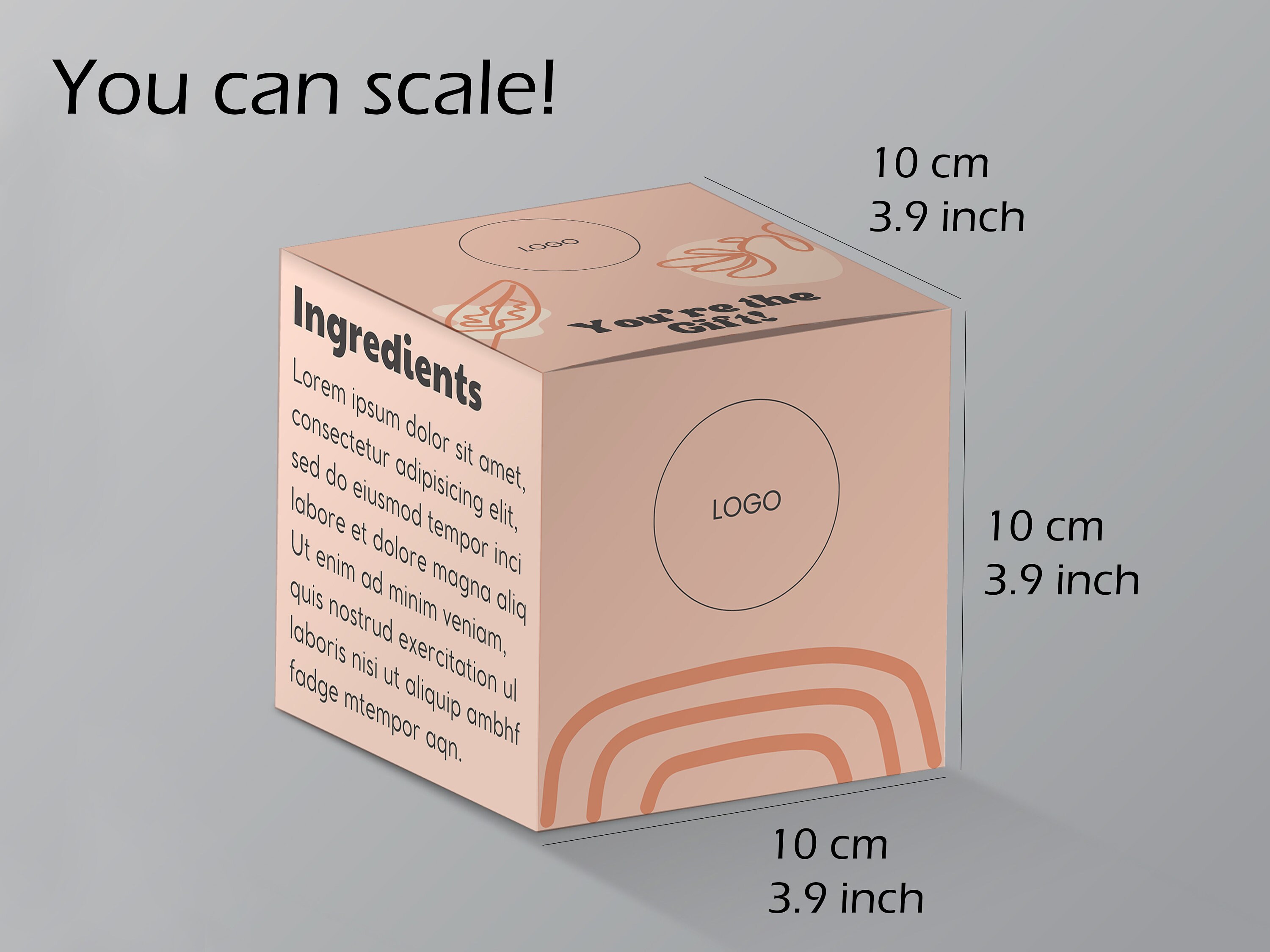 Box Template Custom Box Square Box Design Box Cut Gift Box Template ...