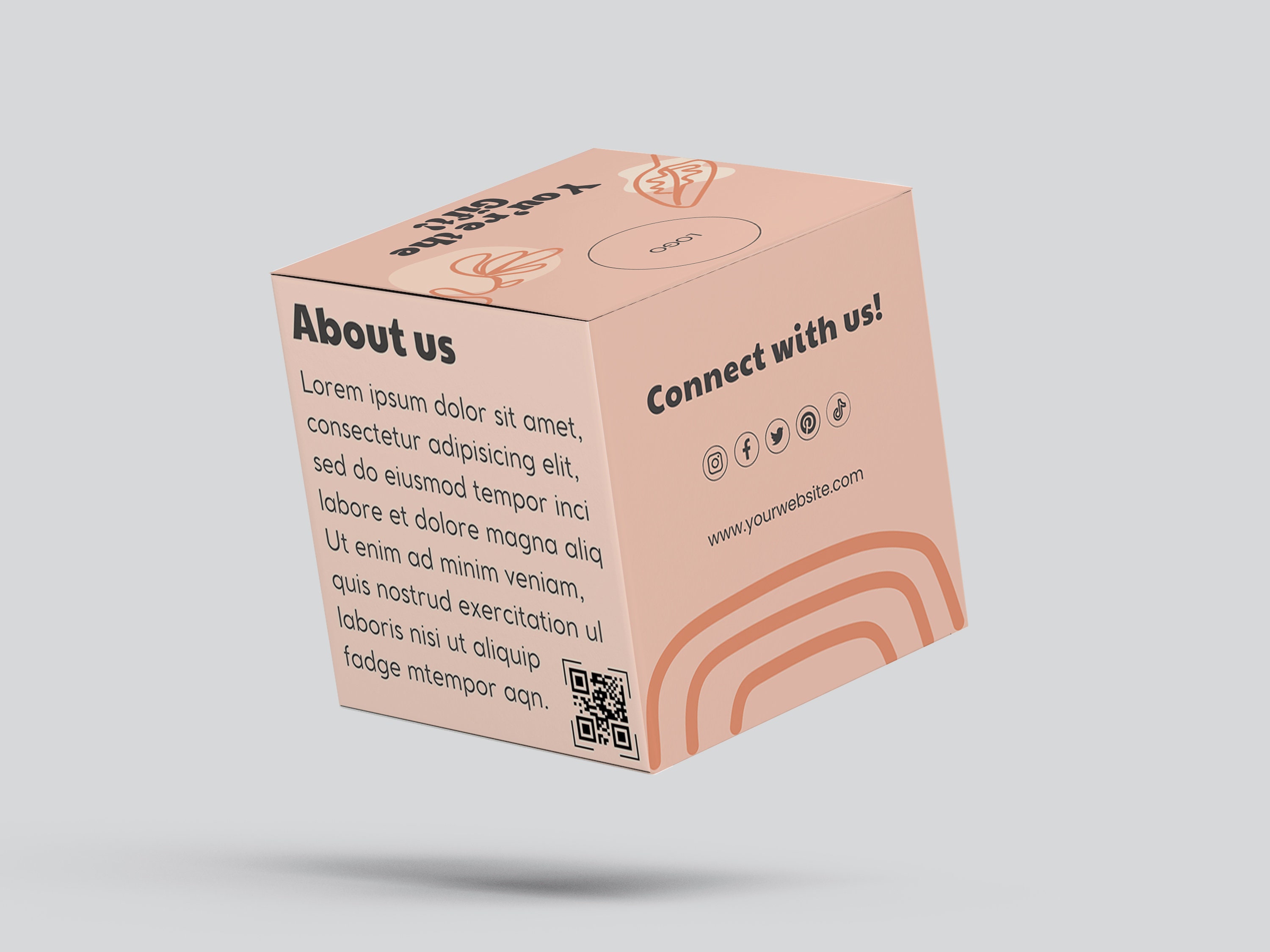 Box Template Custom Box Square Box Design Box Cut Gift Box Template ...