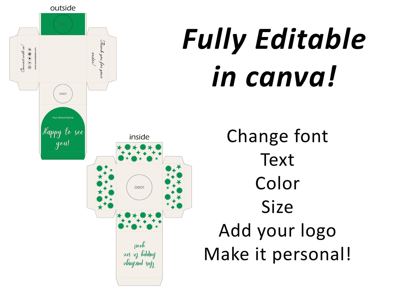 Box Template Custom Box Square Box Design Box Cut Gift Box Template ...