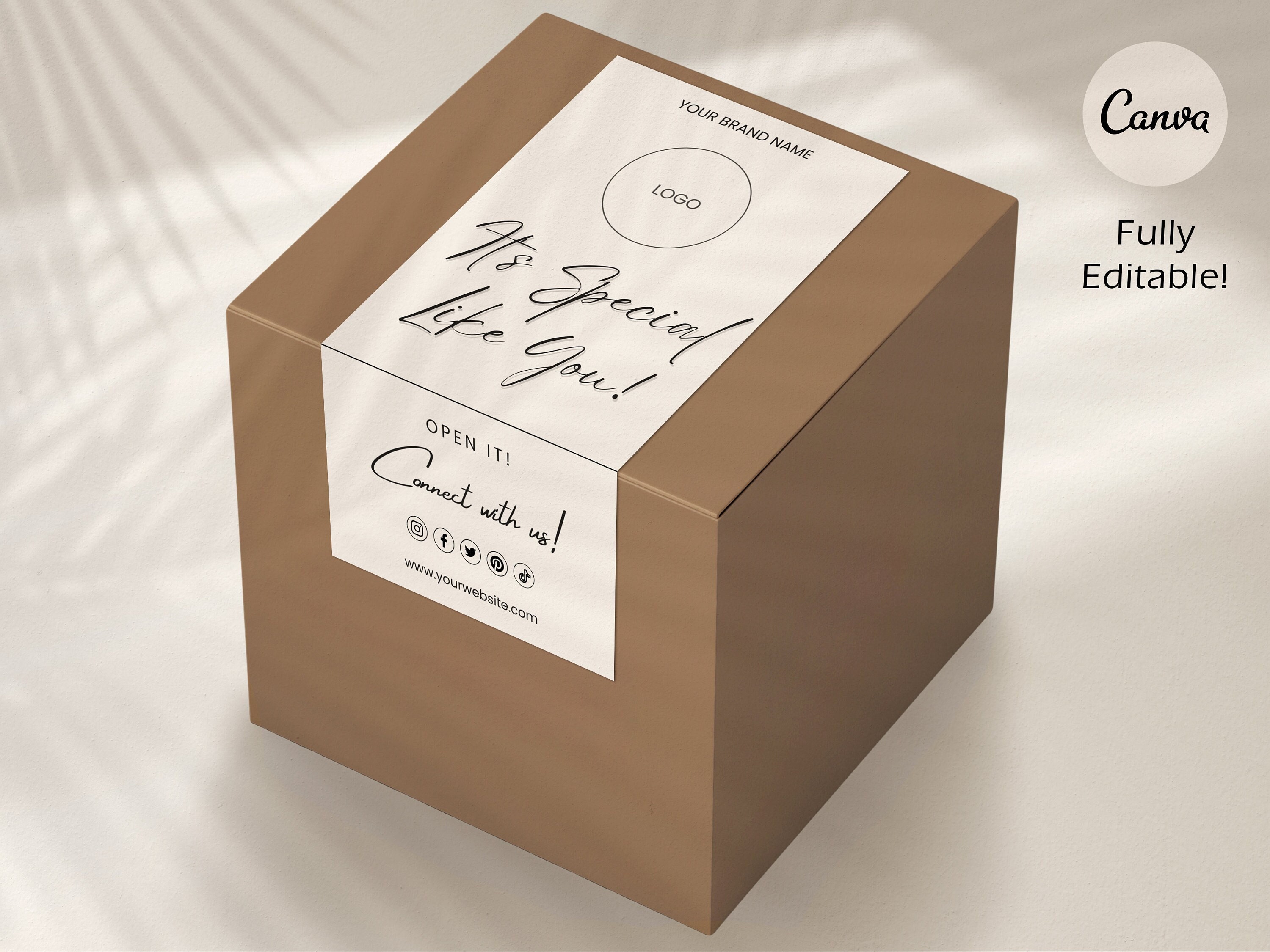 Box Label Template Custom Packaging Label Small Business Label Sticker ...