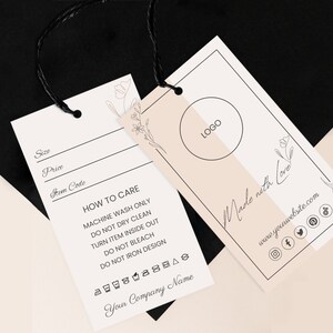 Small Business Tag Price Tag Editable Tag Template Clothing Pricing ...