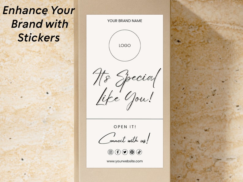 Box Label Template Custom Packaging Label Small Business Label Sticker ...