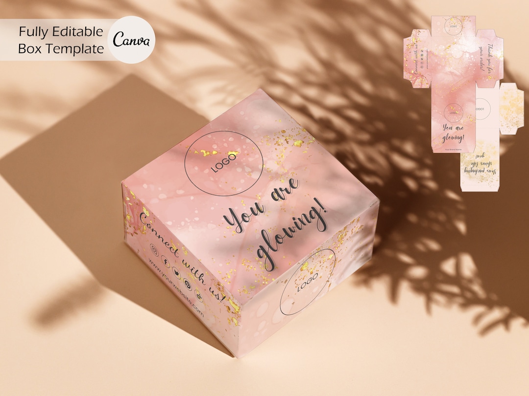 Box Template Custom Box Square Box Design Box Cut Gift Box Template ...