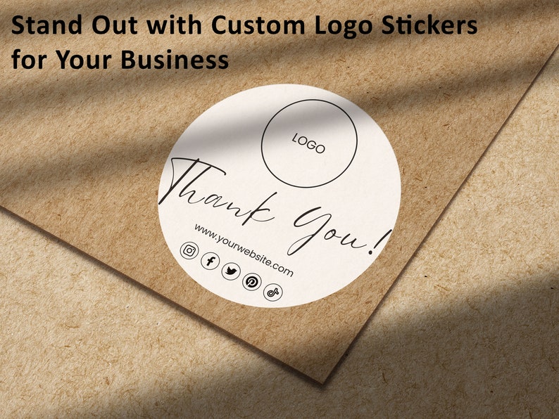 Custom Sticker Business Sticker Template Personalized Sticker Logo ...