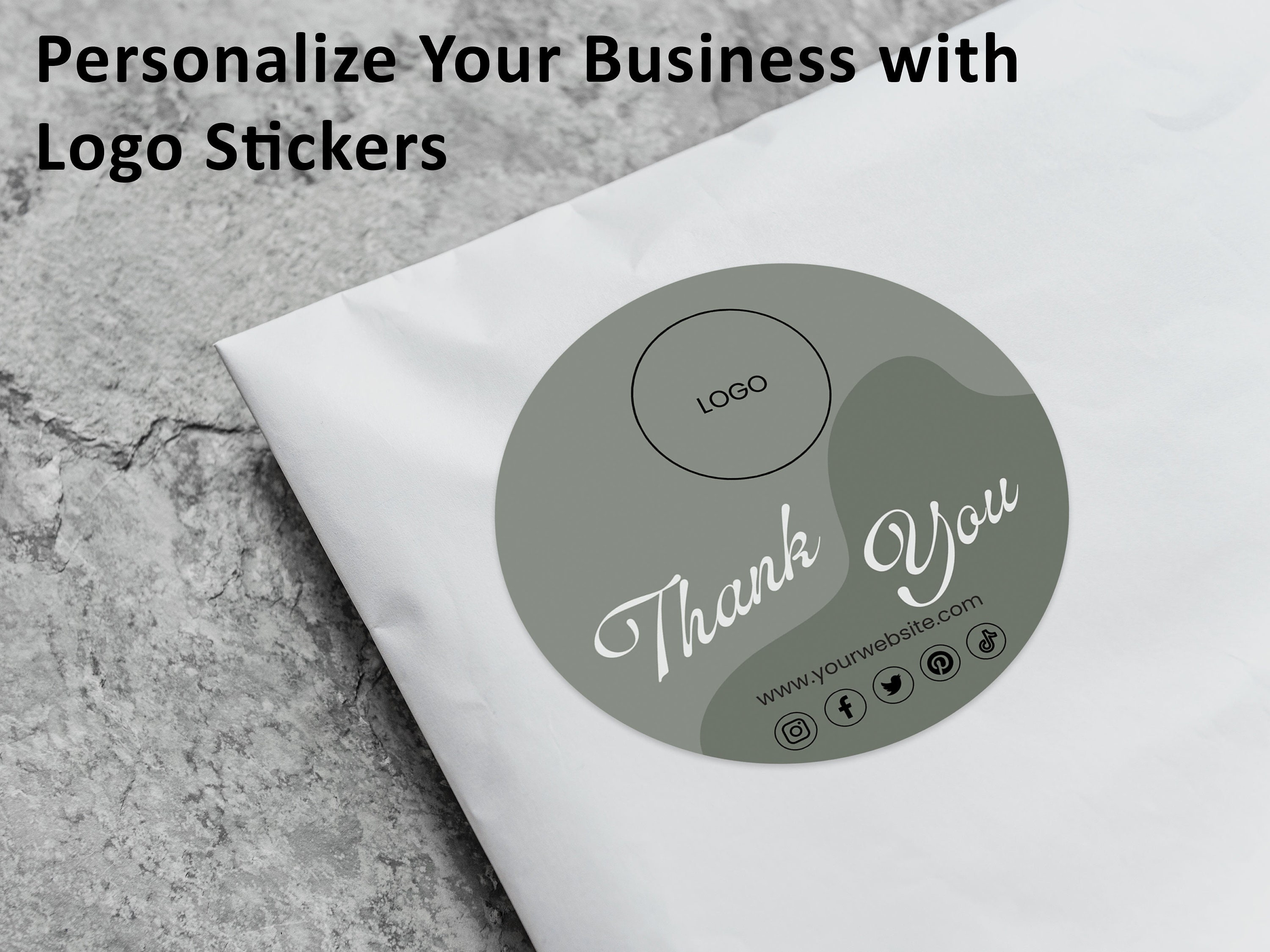 Custom Sticker Business Sticker Template Personalized Sticker Logo ...