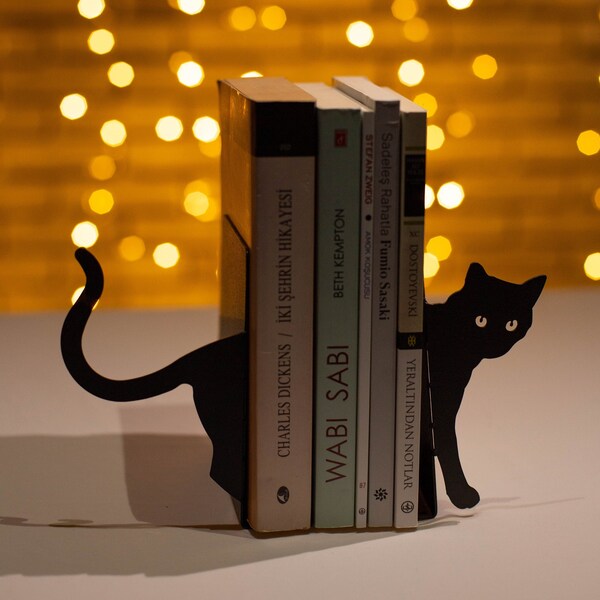 Cat Bookends - Etsy