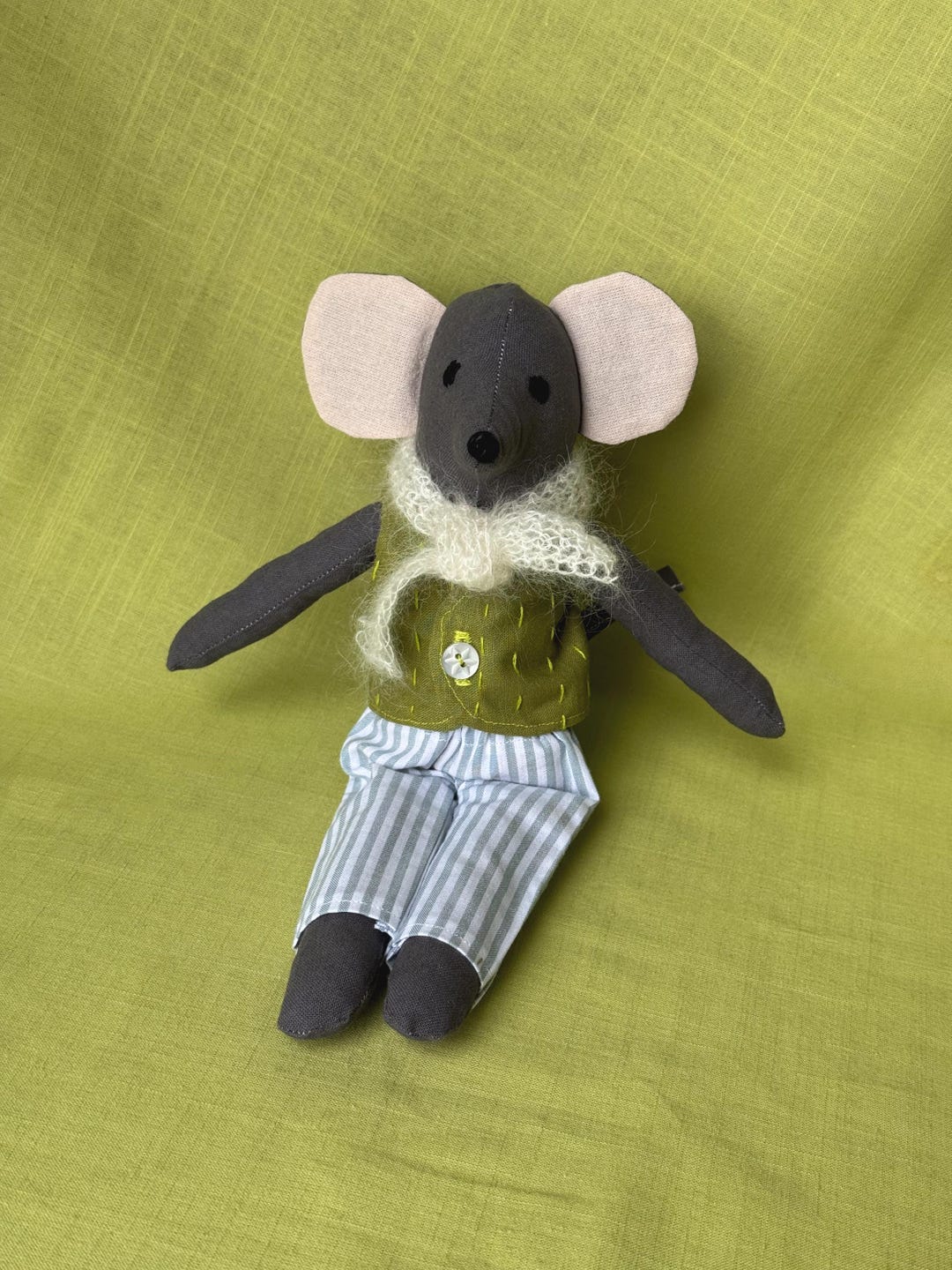 Cliff the Mouse. Handmade Organic Plush Toy - Etsy