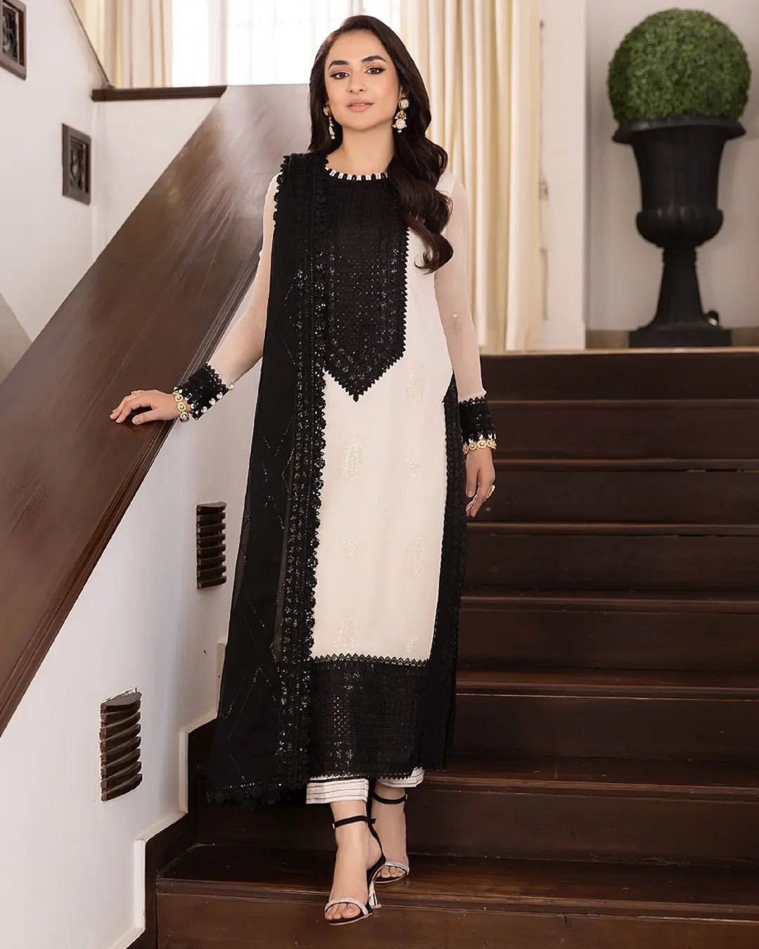 Eid Special Pakistani White Suit With Pant and Dupattaramadan - Etsy