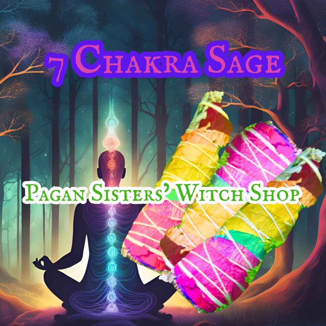 7 Chakra Sage / Smudging / Smoke / Raise Vibrations / Smudge Stick ...