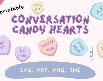 Your Personalized CANDY CONVERSATION HEARTS Personalized Digital ...