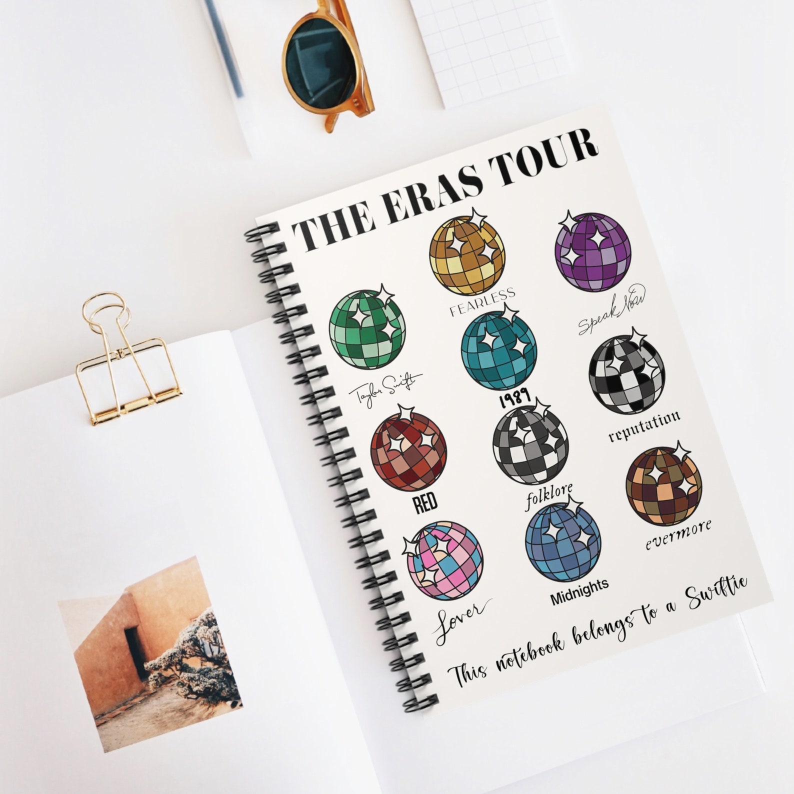 Eras Tour Discoball Swiftie Notebook Taylor Swift Swiftie - Etsy