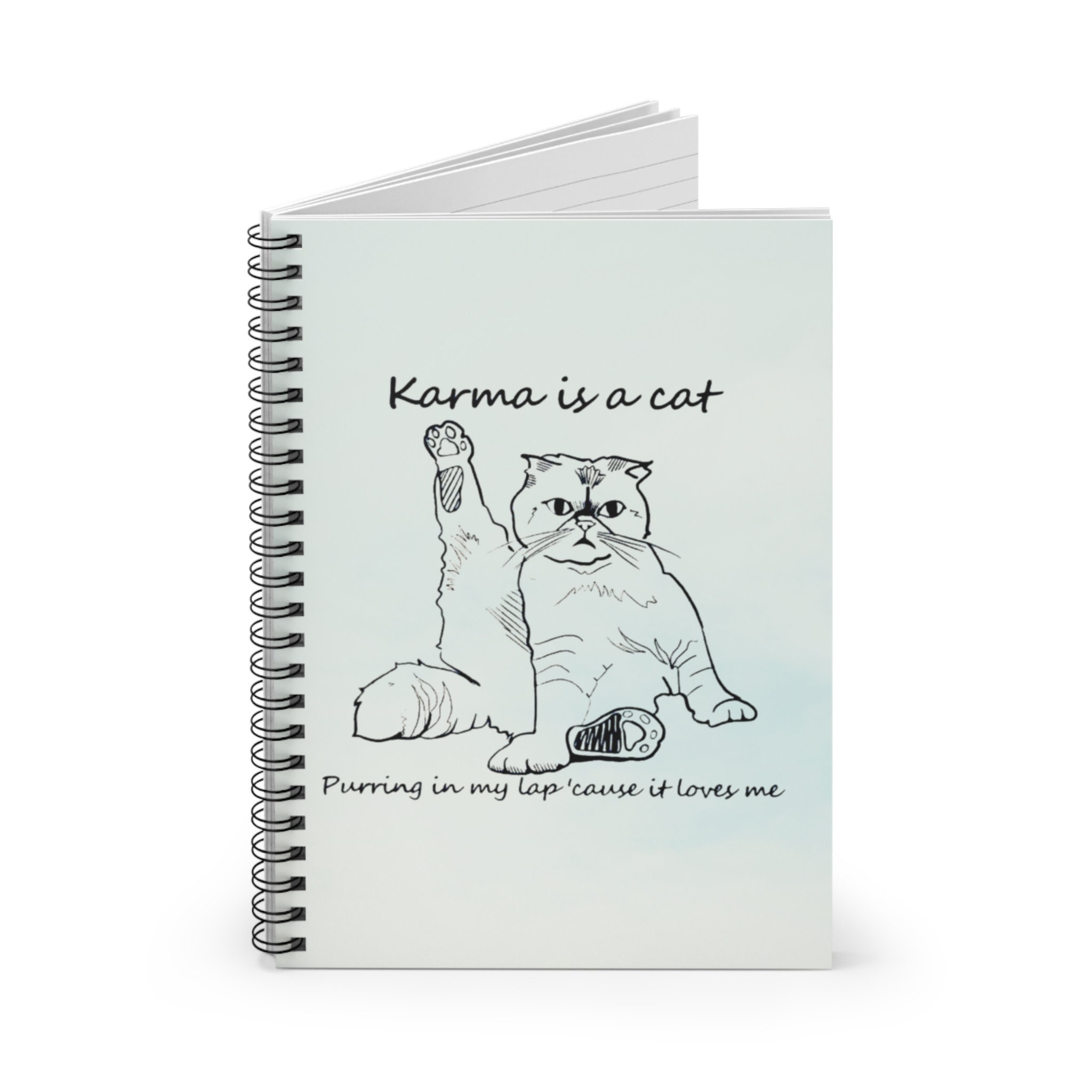 Taylor Swift Notebook Swiftie Notebook Karma is a Cat - Etsy