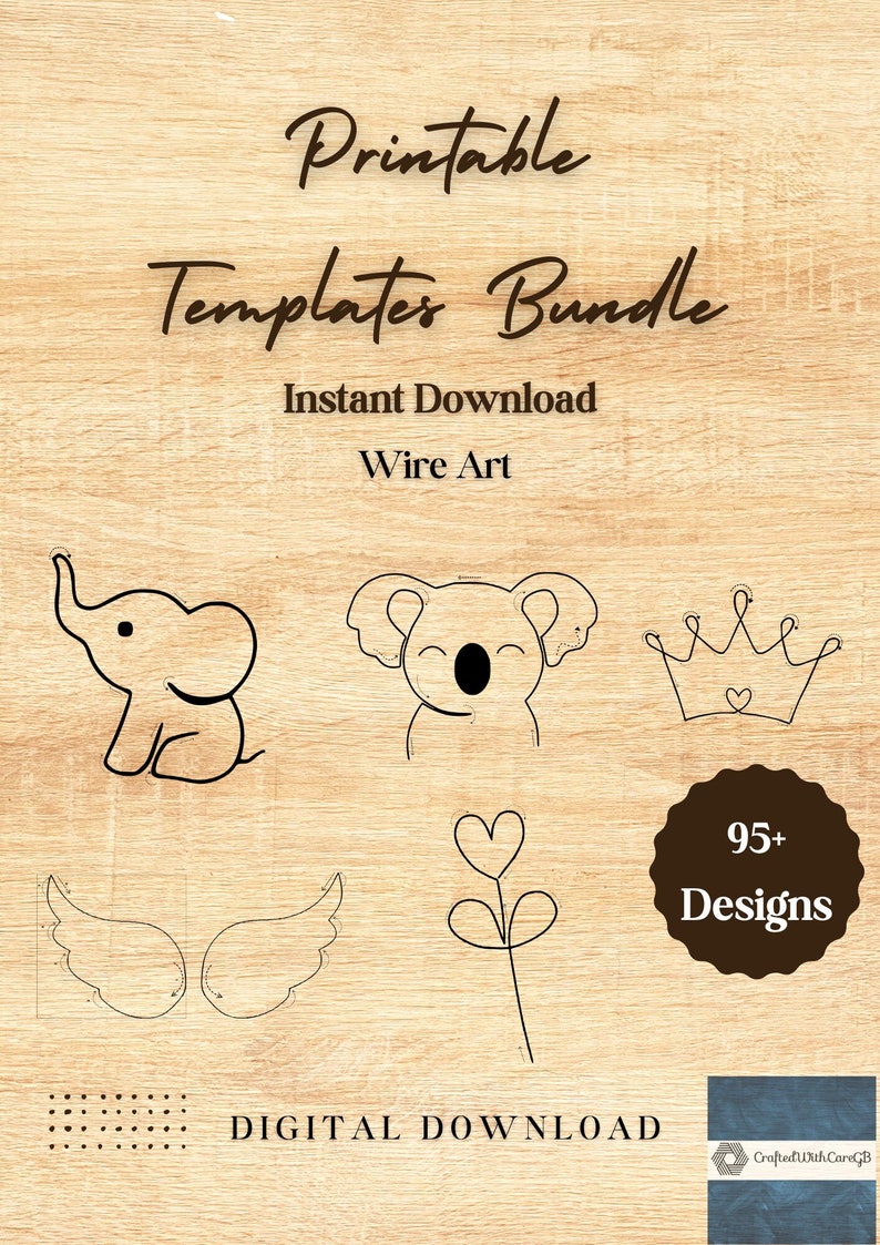 Wire Art Template Bundle - Creative Designs for DIY Projects & Home ...
