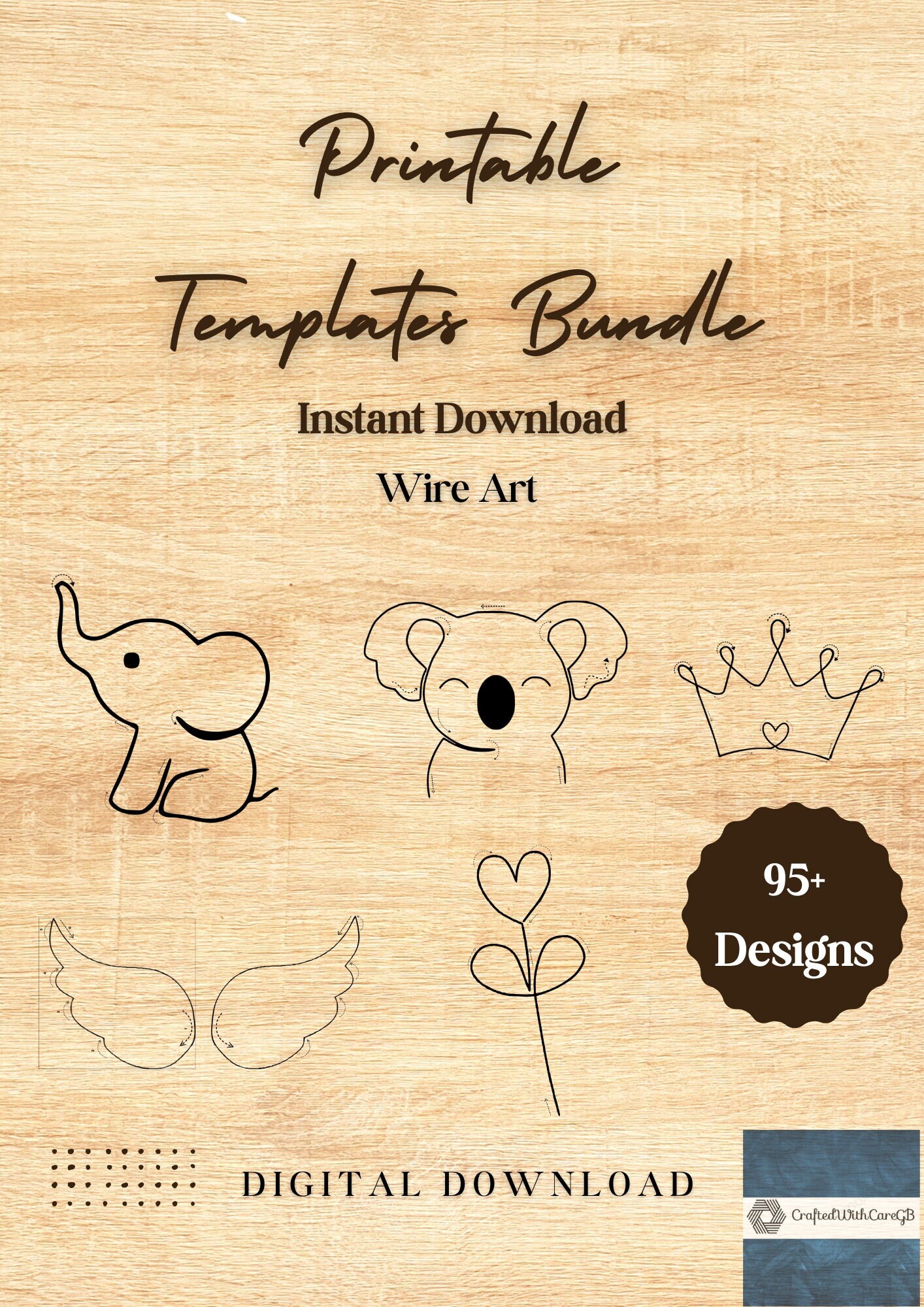 Wire Art Template Bundle - Creative Designs for DIY Projects & Home ...