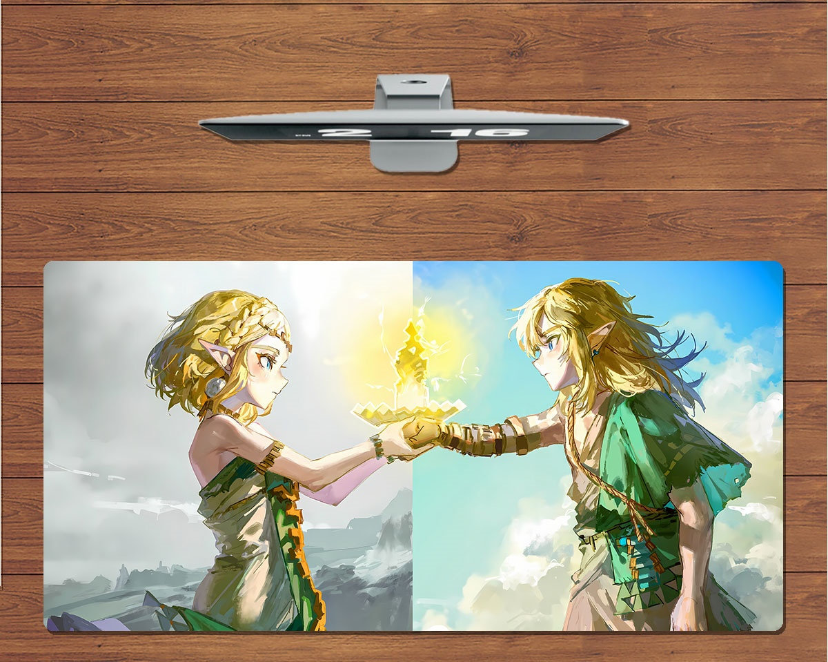 Anime The Legend of Zelda Tears of the Kingdom Link RGB LED Large Mouse ...