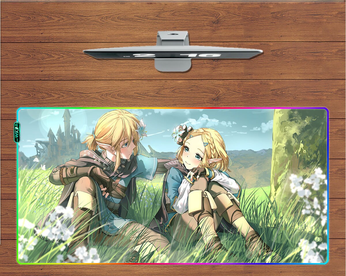 Anime The Legend Of Zelda Tears Of The Kingdom RGB LED Large Mouse Pad ...