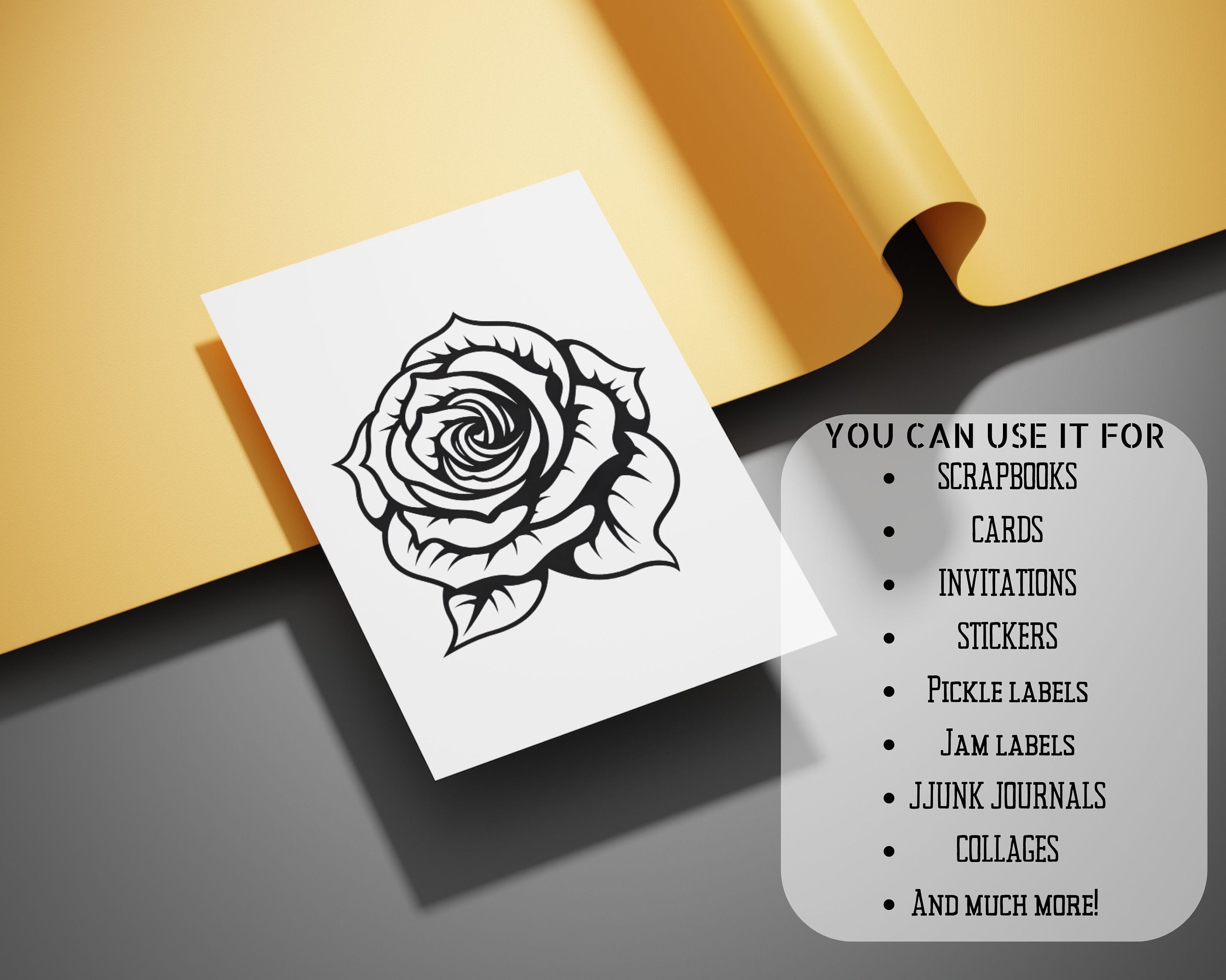 20 Rose Svg Designs | Rose Svg | Rose Bundle | Floral Svg Bundle ...