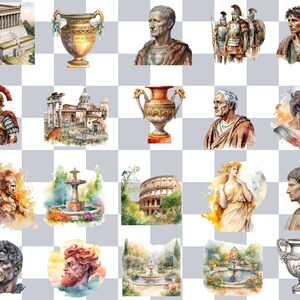 Ancient Civilizations Clipart Bundle, Egypt History Watercolor Clipart ...