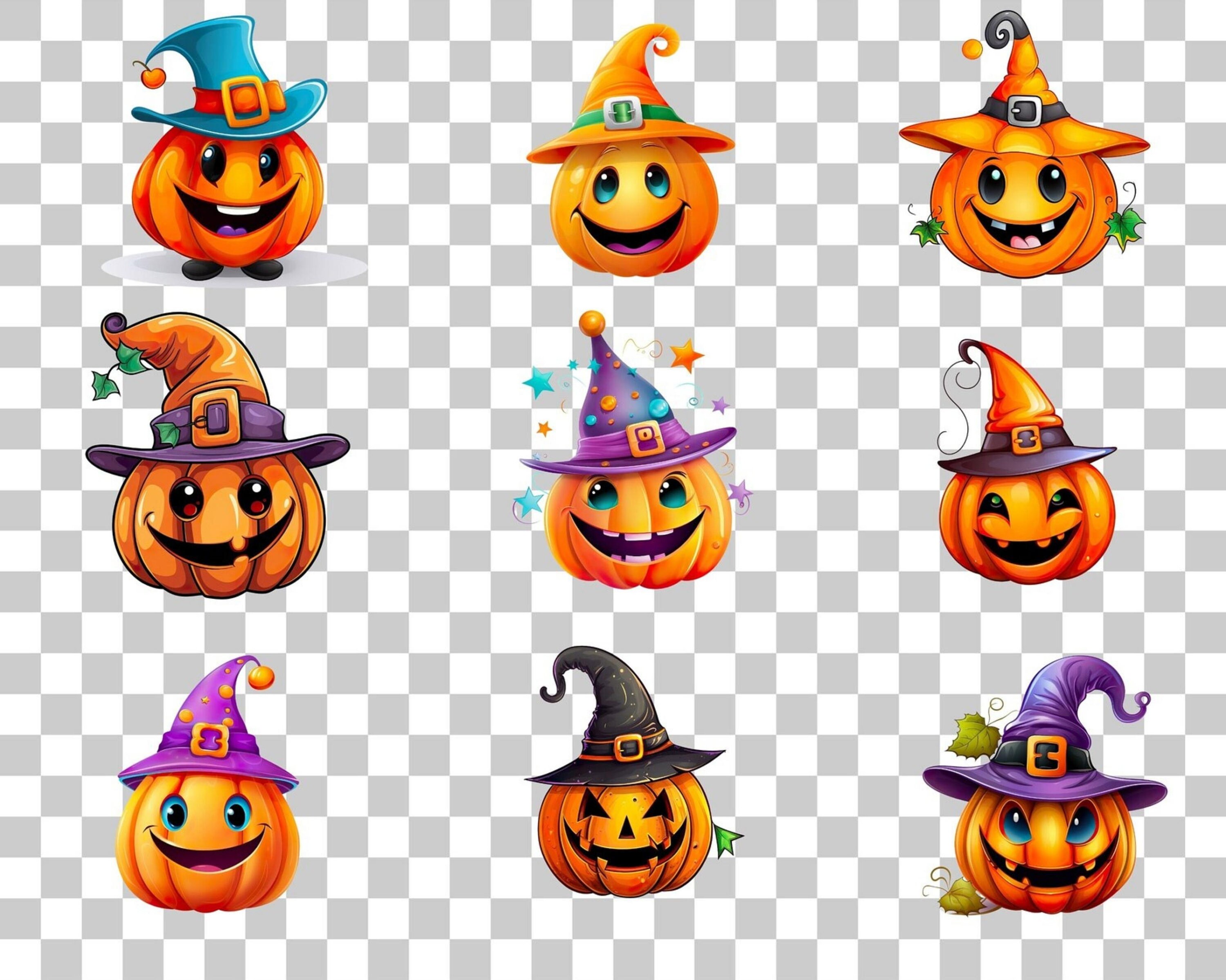 Halloween Watercolor Clipart Mega Bundle, Halloween Decoration ...