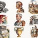 Ancient Rome Watercolor Clipart, Ancient Rome Clipart Set, Ancient Rome ...