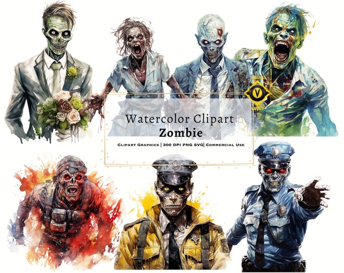Halloween Zombie Kids Clipart. Cute Zombies, Grave, Rip, Brains ...