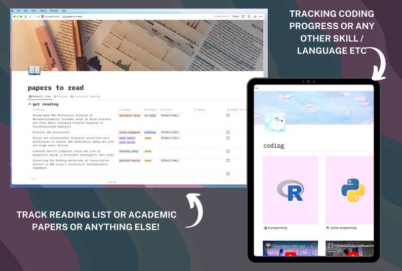 The Ultimate Academic Notion Template All in One Life - Etsy